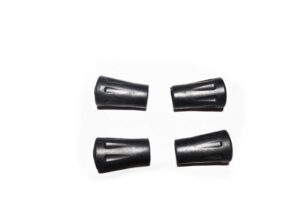 4 pcs replacement rubber trekking pole tips for standard hiking poles