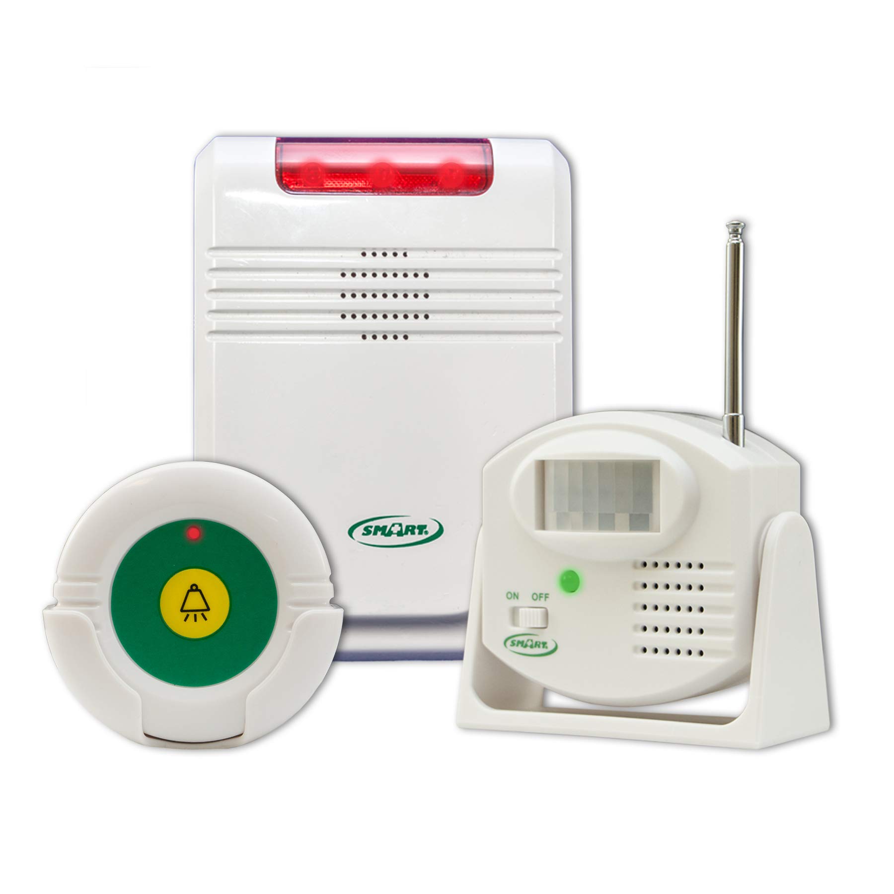 Smart Caregiver Monitor with Motion Sensor and Remote Reset Button - Passive Monitoring so You Know When They Need Help