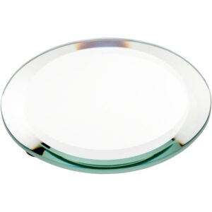 plymor round 5mm beveled glass mirror, 4 inch x 4 inch (pack of 3)