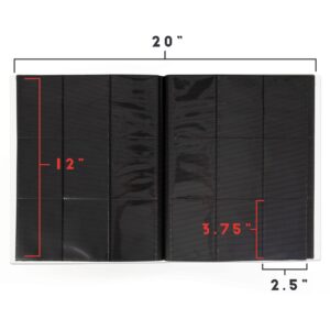 9 Pocket Baseball Card Binder | White | 20 Double-Sided Pages | 360 Side-Loading Card Protector Storage Pockets Compatible with 2.5" x 3.75" Cards, Trading Card TCG Games, Magic MTG, Pokemon, & Yugioh