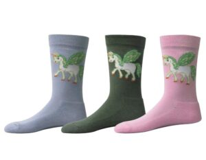 tuffrider unicorn kids socks - 3 pack