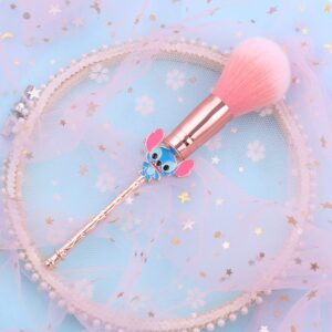 Interstellar Baby Makeup Brushes Set - 5Pcs Creative Stitch Theme Cosmetic Brushes Set, Premium Synthetic Foundation Eyeshades Brush Set Best Gift for Young Girl Women