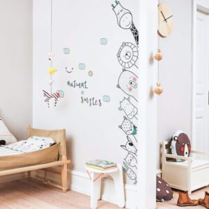 DKTIE Wall Stickers Decals for Kids Room Bedroom Baby Room Wall Decor Sticker Cute Animal Door Sticker