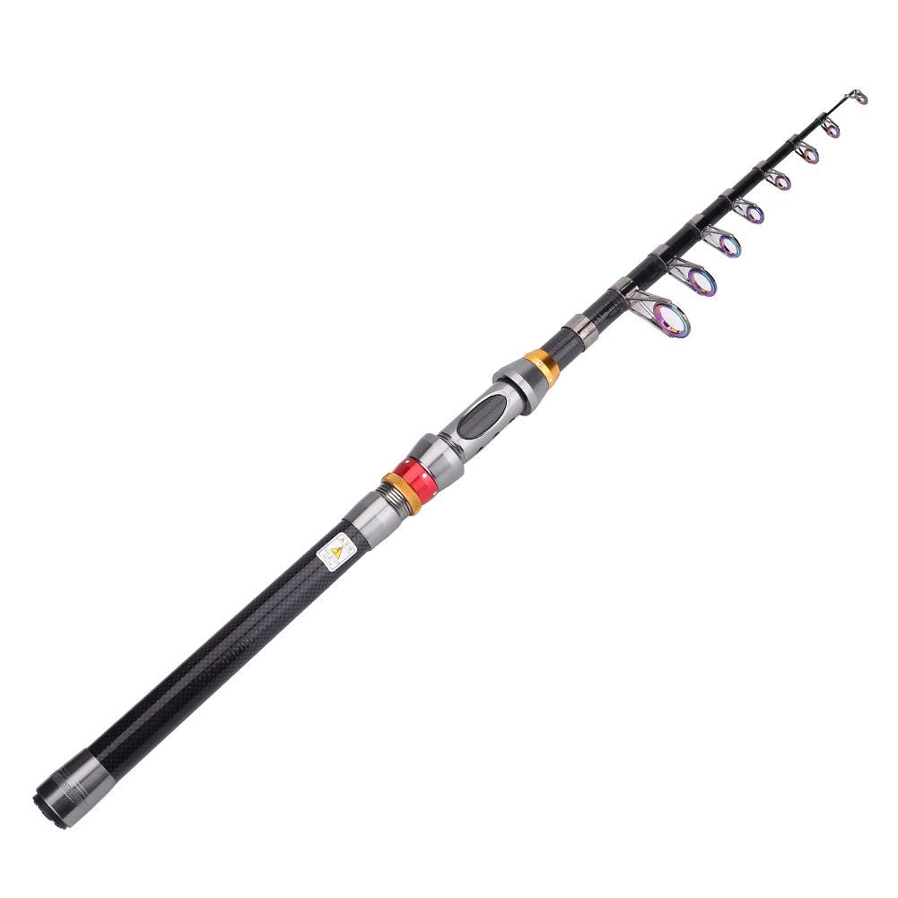 VGEBY1 Telescopic Rods, Telescopic Fishing Rods Portable Carbon Fiber Telescopic Rod Spinning Rod Length Selectable Retractable Fishing Rods(3.0)