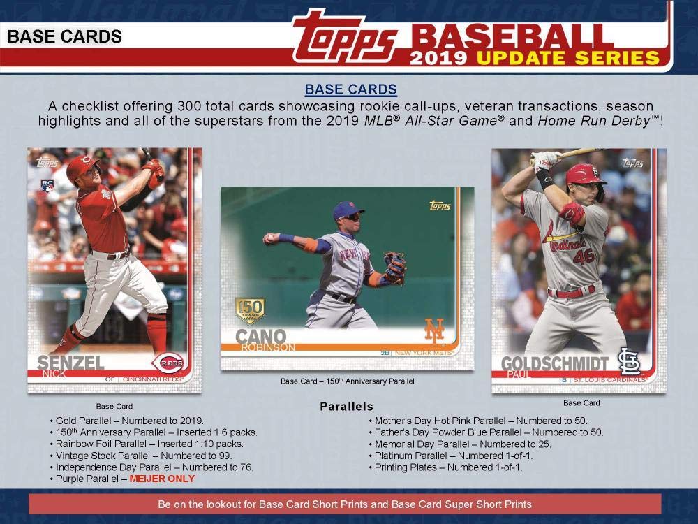 Update Baseball Retail Box (24 Packs/16 Cards: 1 Perennial All Stars Insert) L8