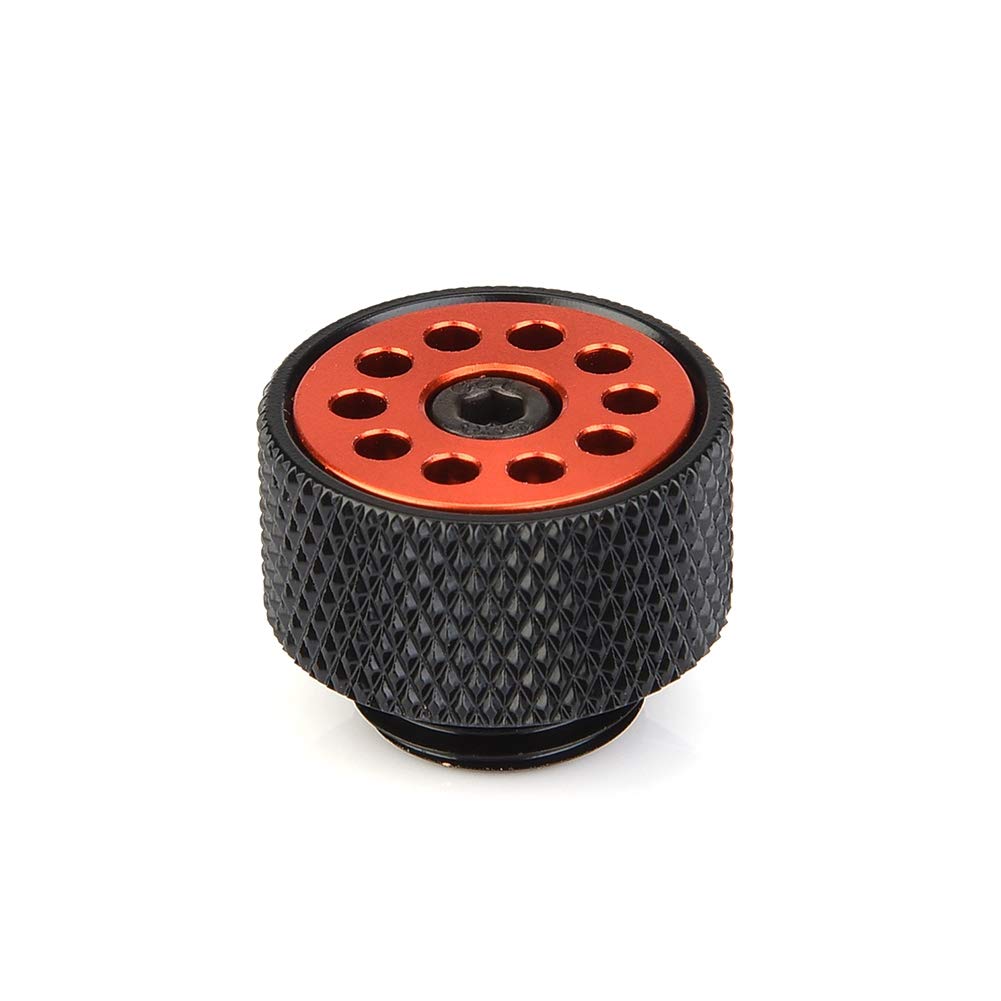 Computer Exhaust Plug, G1/4 Air Exhaust Plug Fitting for Computer Water Cooling System Computer Protection, Water Cooling Plug(红色)