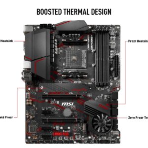 MSI MPG X570 GAMING PLUS Motherboard (AMD AM4, PCIe 4.0, DDR4, SATA 6Gb/s, M.2, USB 3.2 Gen 2, HDMI, ATX)