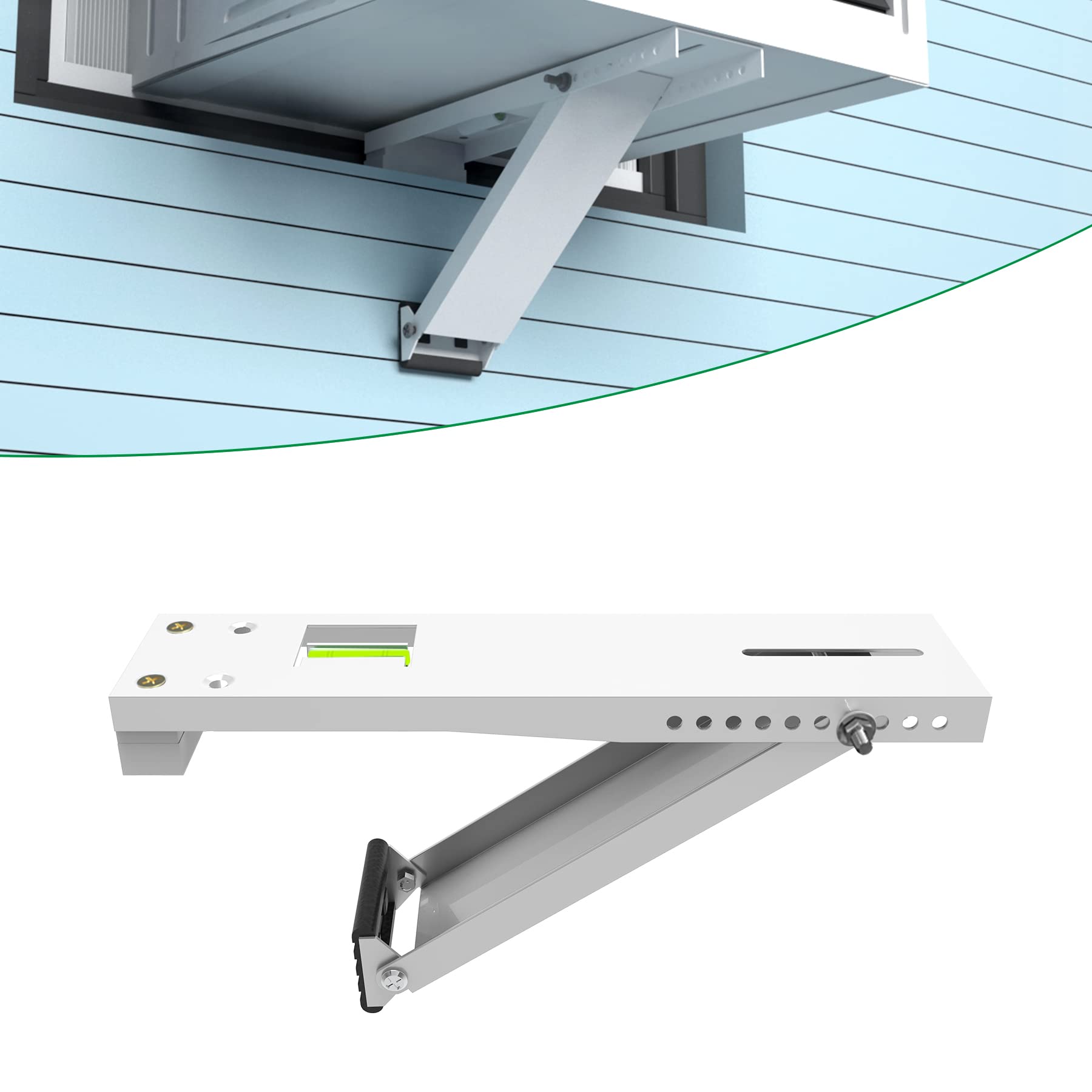 Forestchill Window Air Conditioner Bracket, Light Duty Support Up to 88 lbs, Universal AC Window Unit Bracket, Fit 5,000 to 12,000 BTU