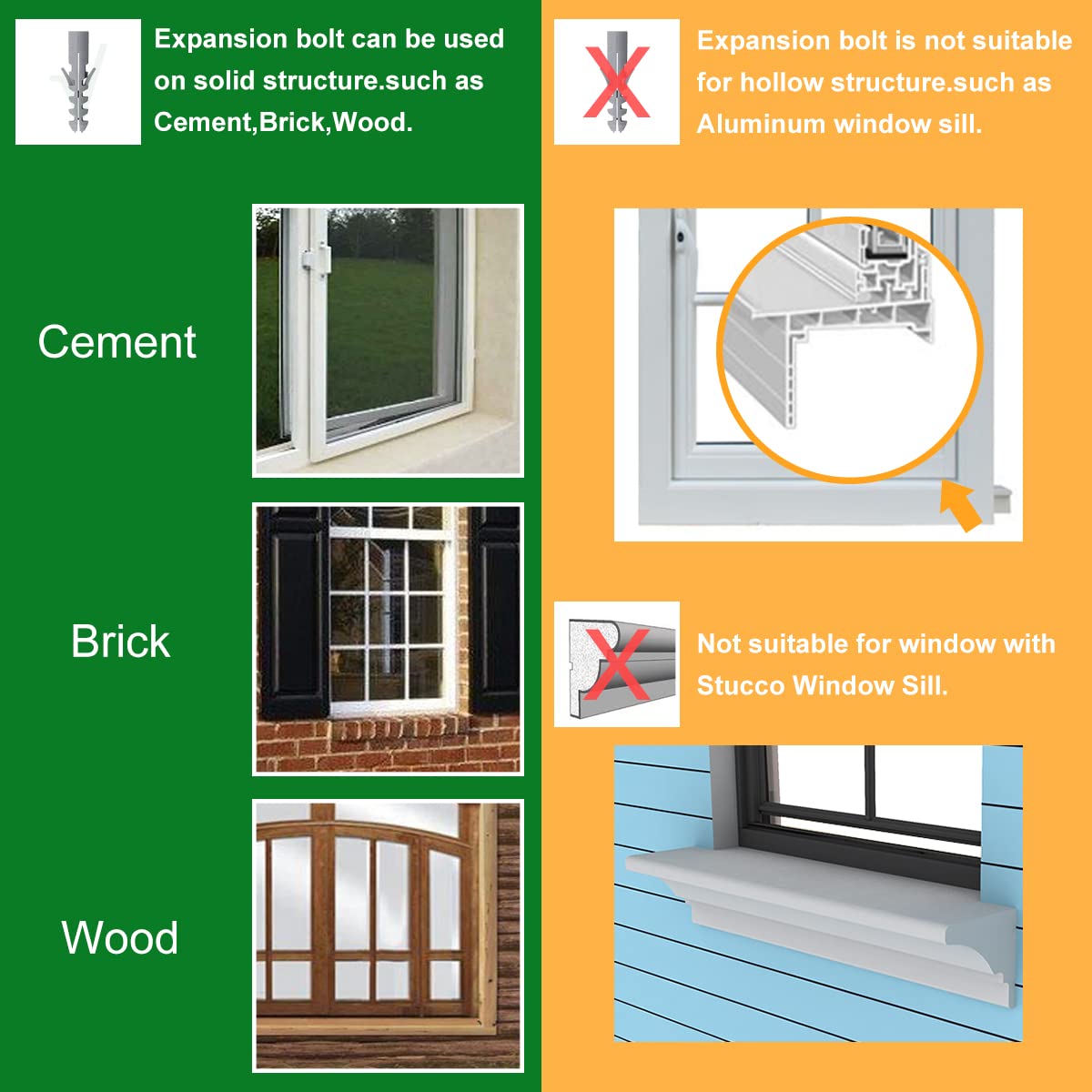 Forestchill Window Air Conditioner Bracket, Light Duty Support Up to 88 lbs, Universal AC Window Unit Bracket, Fit 5,000 to 12,000 BTU