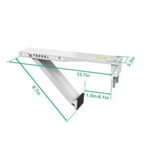 Forestchill Window Air Conditioner Bracket, Light Duty Support Up to 88 lbs, Universal AC Window Unit Bracket, Fit 5,000 to 12,000 BTU