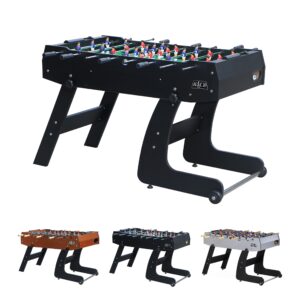 kick monarch 48" folding black foosball table