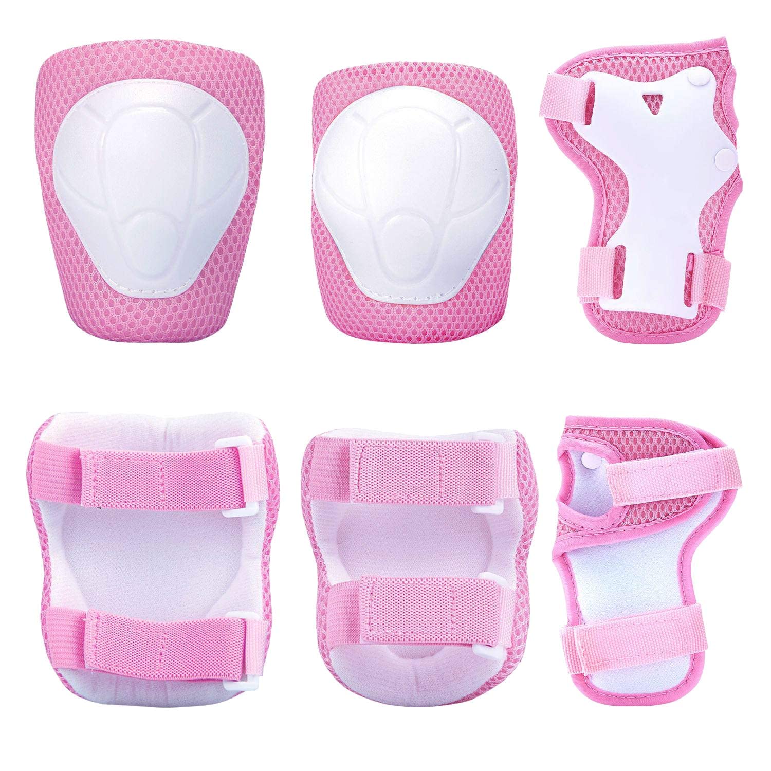 Knee Pads for Kids Knee pads and Elbow Pads Toddler Protective Gear Set Kids Elbow Pads and Knee Pads for Girls Boys with Wrist Guards 3 in 1 for Skating Cycling Bike Rollerblading Scooter [Upgraded]