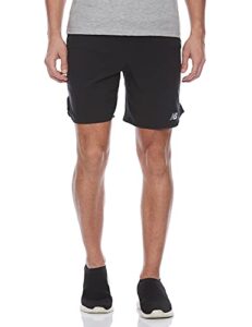 new balance men's impact run 7 inch short, black , medium