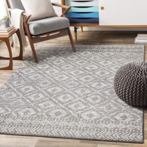 livabliss nela bohemian global area rug,7'10" x 10'3",medium gray