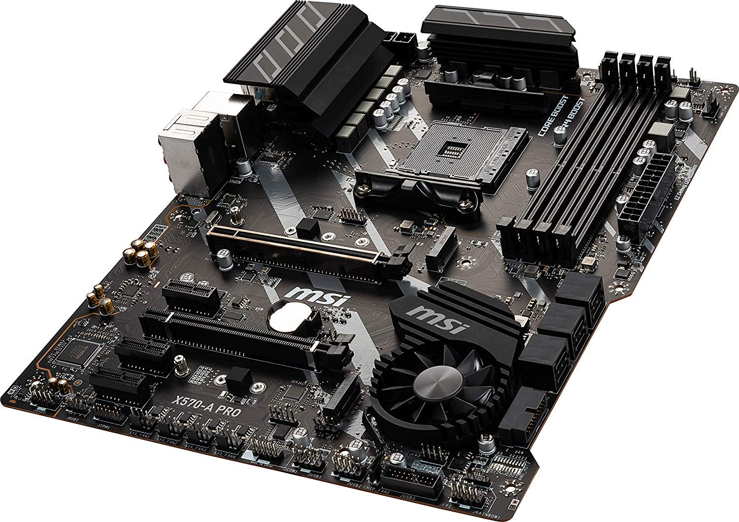 MSI X570-A PRO Motherboard (AMD AM4, DDR4, PCIe 4.0, SATA 6Gb/s, M.2, USB 3.2 Gen 2, HDMI, ATX)