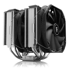 deepcool assassin iii cpu air cooler 280w tdp 7 nickel plated copper heatpipes dual-tower cpu cooler 140mm dual-fan pwm 1400rpm with 90.37cfm airflow for amd am4/am5 intel lga 1700/1200/1151/1150/1155