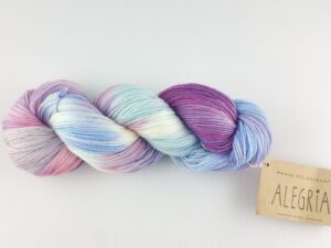 manos del uruguay alegria a9862 jacaranda, 100g, hand dyed sock yarn