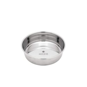 Snow Peak Unisex's Dog Bowl-Stainless Steel, Unset, Medium