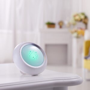 Bebcare Hear Audio Baby Monitor with Ultra-Low Radiation Safe Technology, Breathing Sensor, Night Light and White Noise Silencer for Reception up to 2000 feet (Without Breathing Sensor Mat)