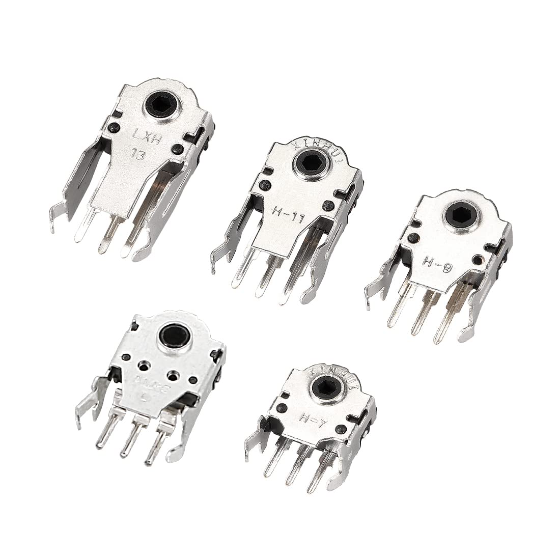 uxcell 25 Pcs Encoder Switch Mouse Encoder Scroll Wheel Repair Part Switch 5mm 7mm 9mm 11mm 13mm