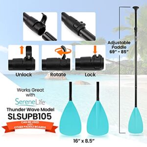 SereneLife Stand Up Paddle-Board Adjustable Paddle - Adjustable Water Paddle Oar for SLSUPB105 Free-Flow Inflatable SUP Stand Up Water Paddle-Board - SereneLife PRTSLSUPB105PDL