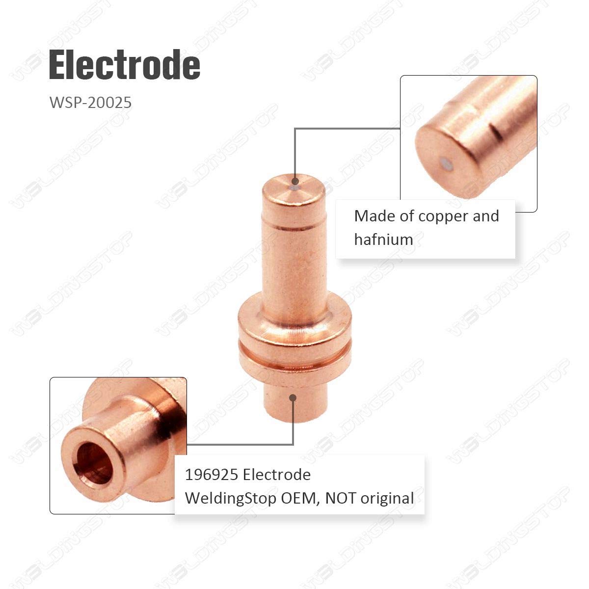 Plasma Cutting Torch ICE-12C Electrode 196925 Nozzle 196926 Tip for Miller Spectrum 125C Cutter Consumables PKG-15