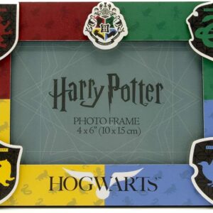 Silver Buffalo Harry Potter Hogwarts House Pride 3D MDF Photo Frame, 4 x 6 Inches