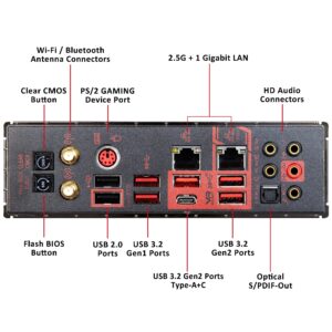 MSI MEG X570 ACE Motherboard (AMD AM4, DDR4, PCIe 4.0, SATA 6Gb/s, M.2, USB 3.2 Gen 2, AX Wi-Fi 6, 2.5G LAN, ATX)