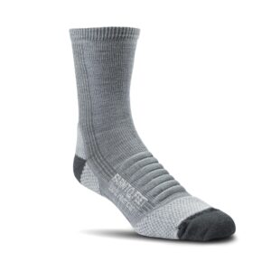 farm to feet men's damascus lightweight technical 3/4 crew, charcoal, medium