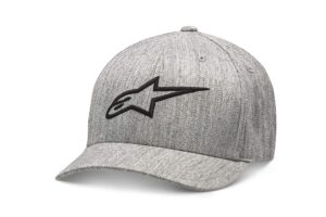 alpinestars standard ageless curve hat grey heather/black lg/xl, multi, one_size