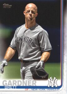 2019 topps #513 brett gardner new york yankees baseball card