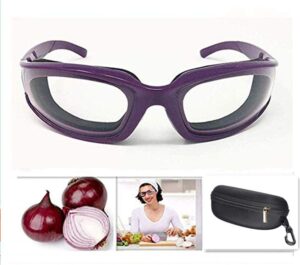 shenghang onion goggles tear free saftey glasses for kitchen。anti-tear, dustproof, anti-fog, windproof。 (purple)