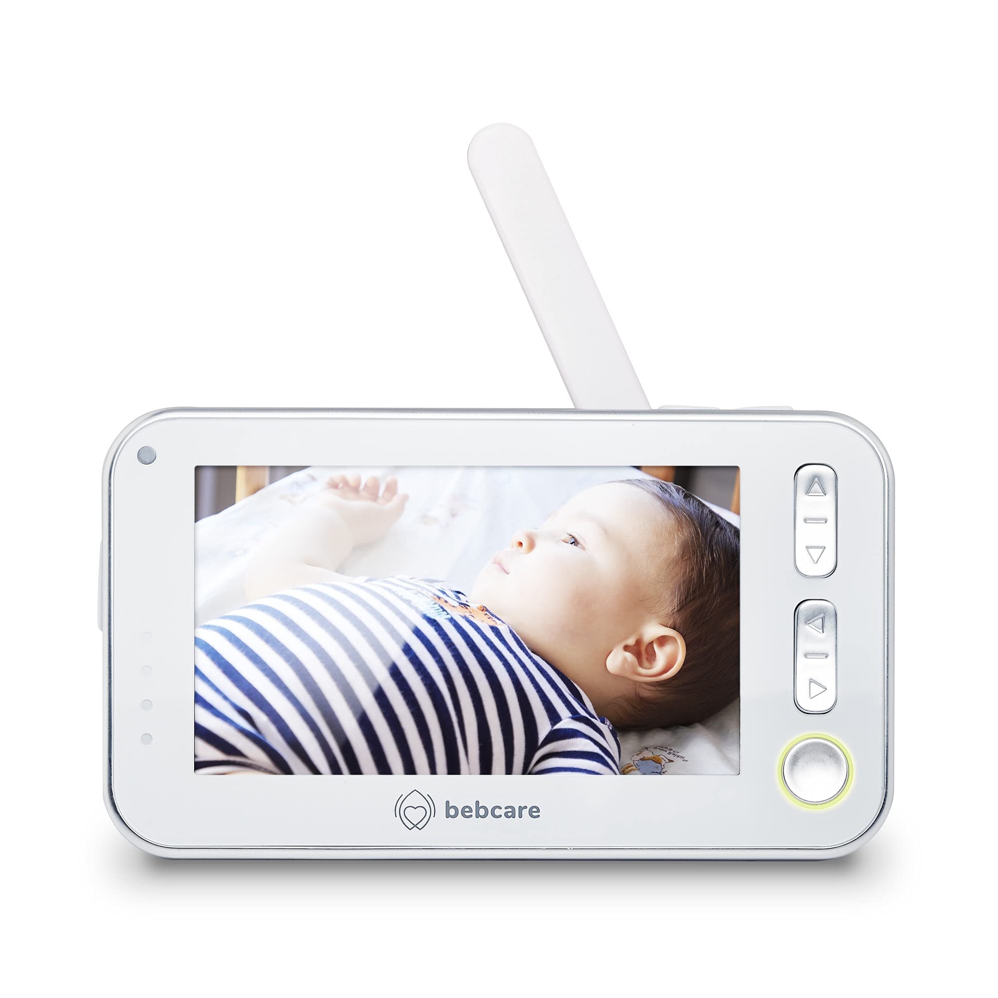 Bebcare Motion - Smart Video Baby Monitor: 4.3" Ultra-Clear Screen, 360° Pan-and-Tilt Camera, Temperature Sensor, Motion and Sound Alert, Auto Baby Tracking Camera (Without Breathing Sensor Mat)