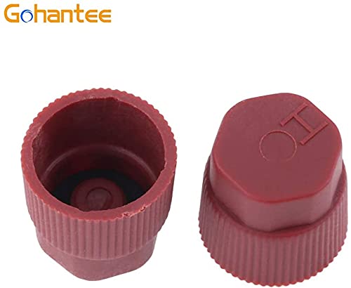 gohantee 17Pcs Air Conditioning Valve Core Kit Schrader Valve Cores Accessories A/C R12 R134a Refrigeration Valve Stem Core Rmover Tool HVAC System Seal Caps Kit