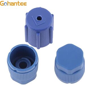 gohantee 17Pcs Air Conditioning Valve Core Kit Schrader Valve Cores Accessories A/C R12 R134a Refrigeration Valve Stem Core Rmover Tool HVAC System Seal Caps Kit