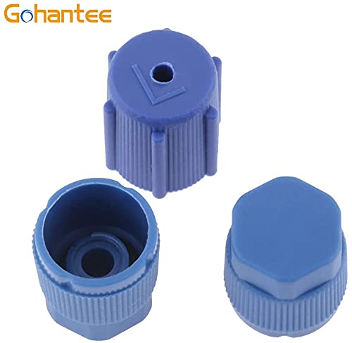 gohantee 17Pcs Air Conditioning Valve Core Kit Schrader Valve Cores Accessories A/C R12 R134a Refrigeration Valve Stem Core Rmover Tool HVAC System Seal Caps Kit