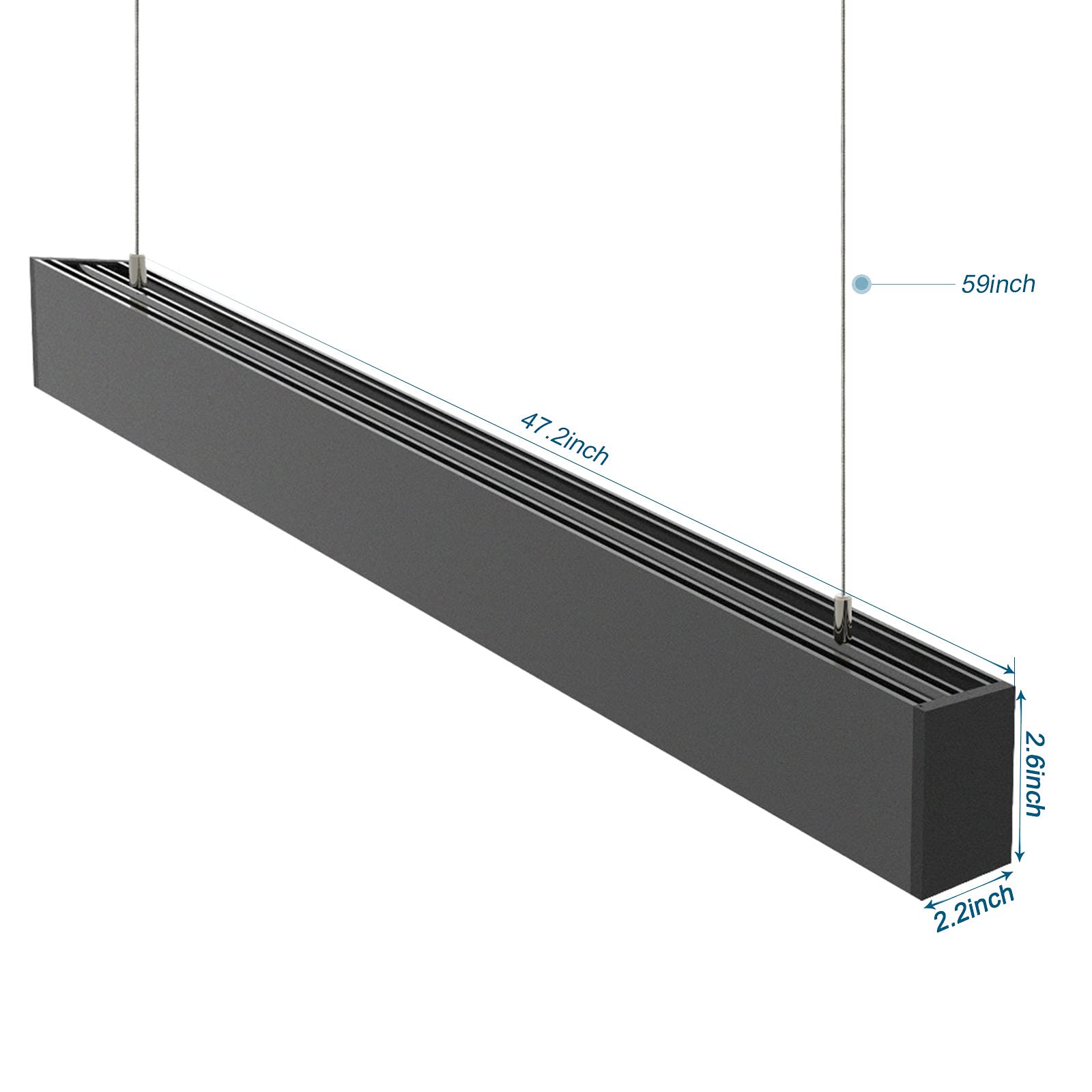 Barrina LED Linear Light with Remote Control, 4ft 45W, (Pack of 4)