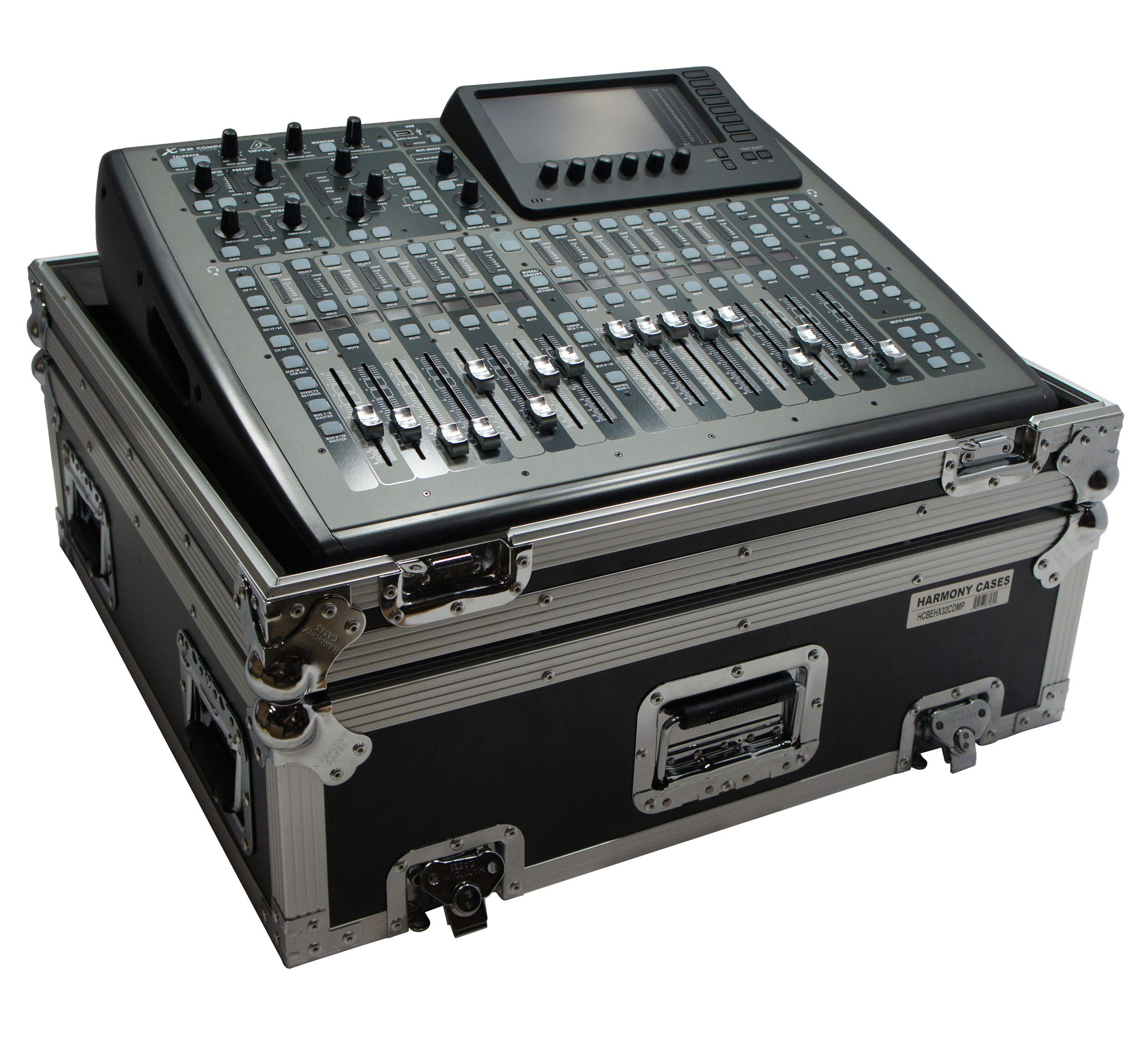 Harmony Audio HCBEHX32COMP Flight Transport Road Custom Case Compatible with Behringer X32 Compact