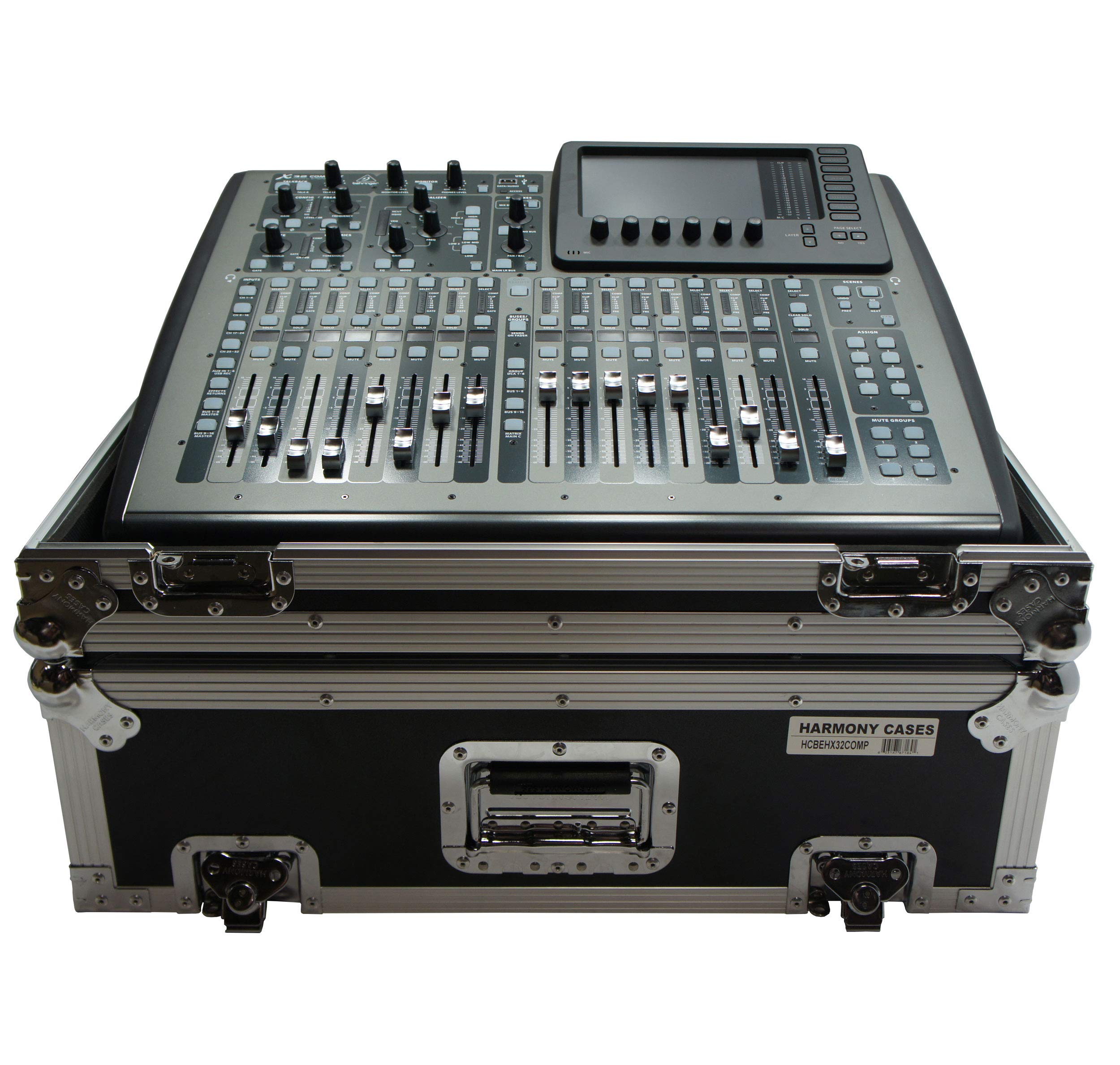 Harmony Audio HCBEHX32COMP Flight Transport Road Custom Case Compatible with Behringer X32 Compact