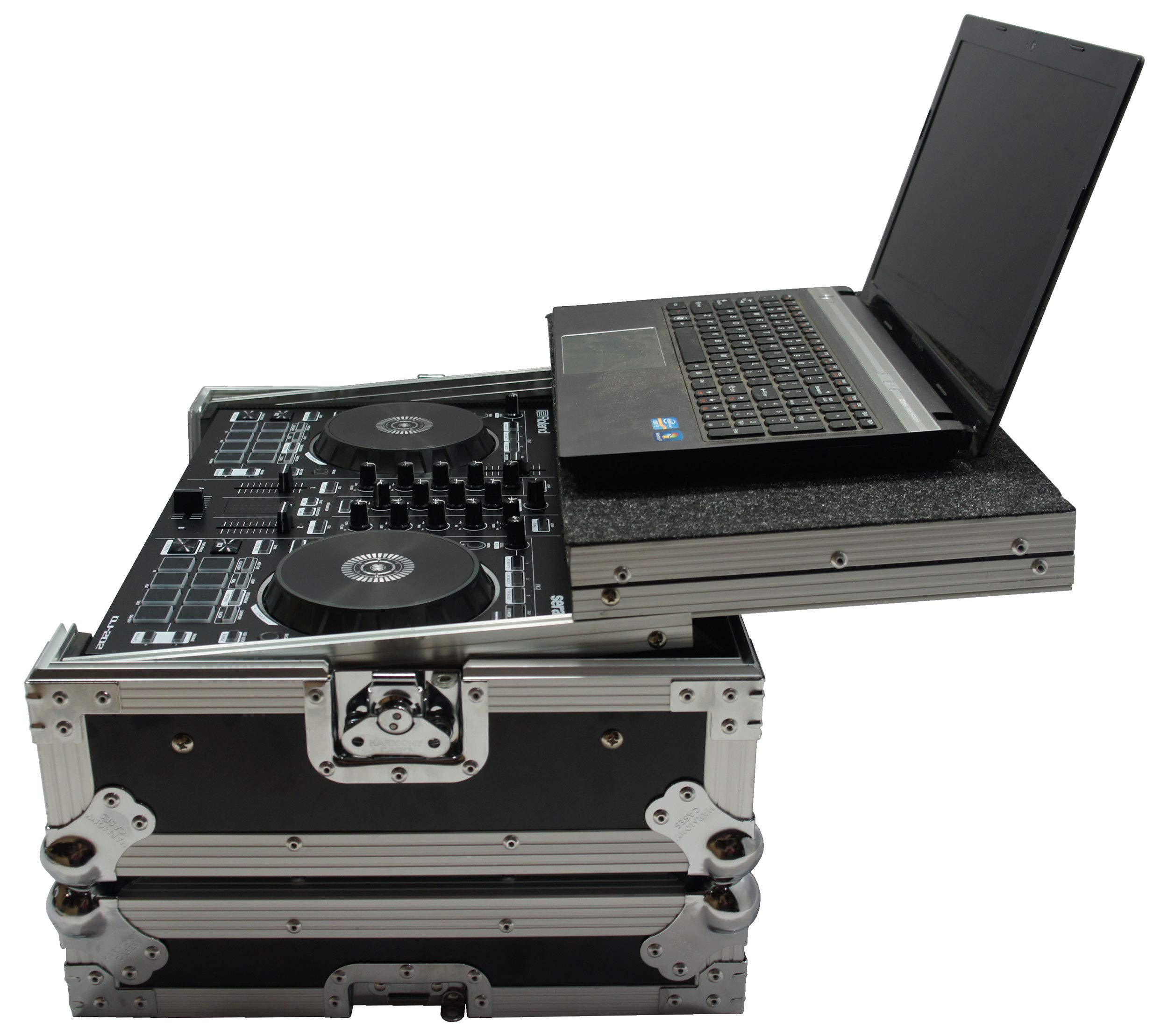 Harmony HCDJ202LT Flight Glide Laptop Stand DJ Custom Case Compatible with Roland DJ-202 New