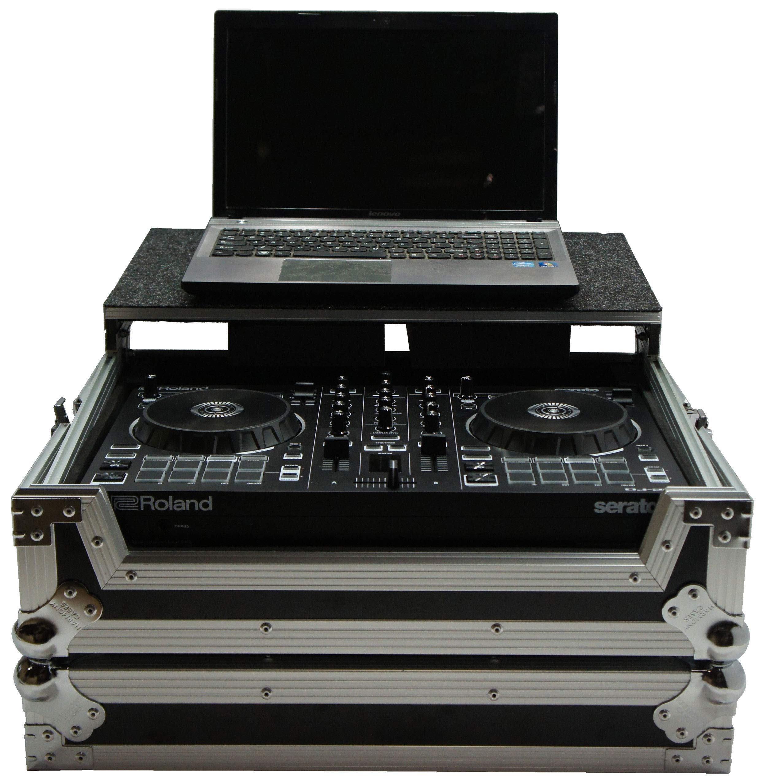 Harmony HCDJ202LT Flight Glide Laptop Stand DJ Custom Case Compatible with Roland DJ-202 New