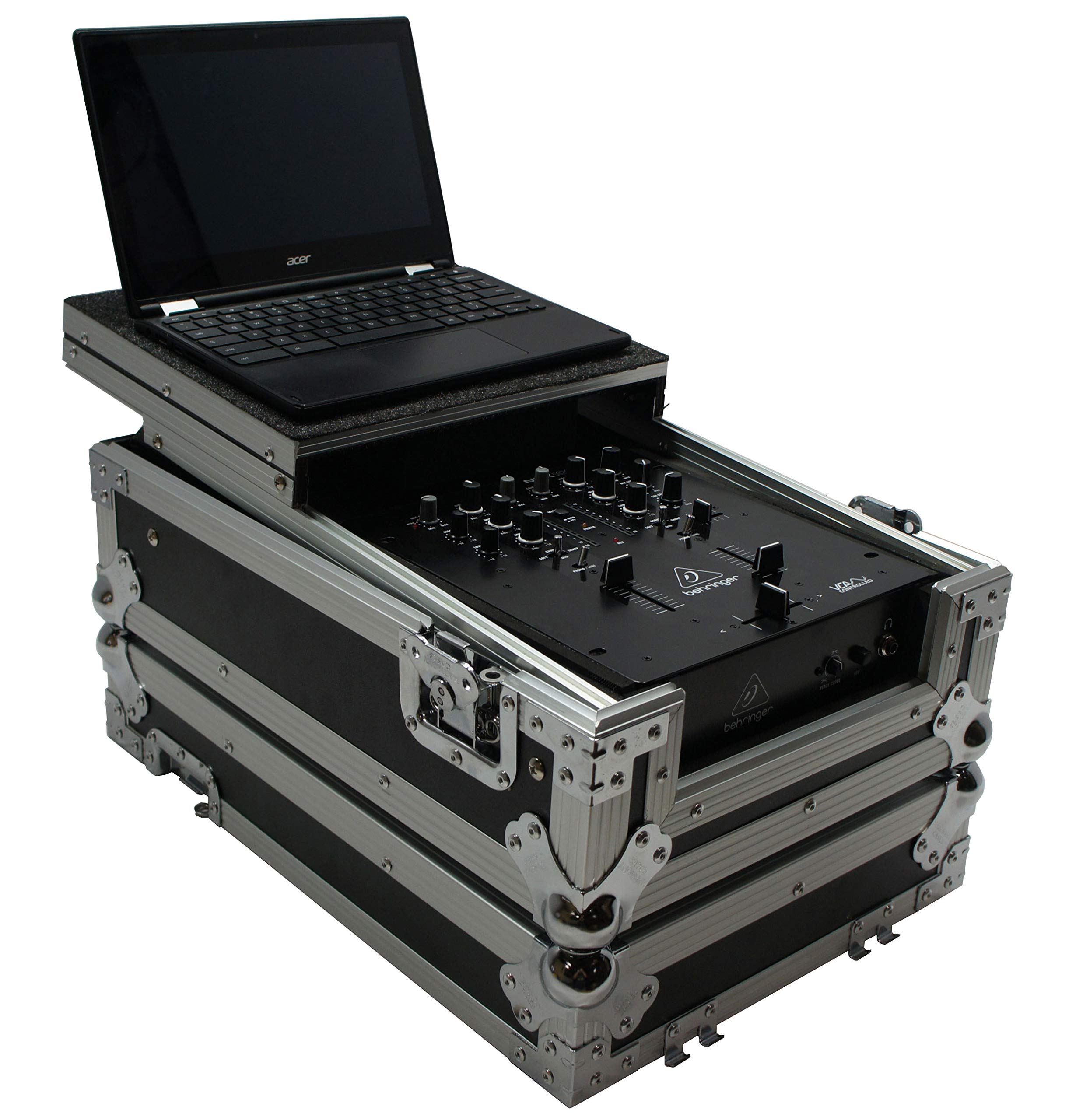 Harmony Audio HC10MIXLT Flight DJ Laptop Glide 10" Mixer Custom Case Compatible with Numark M2