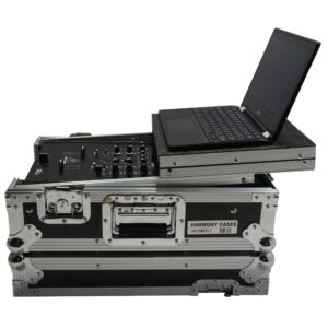 Harmony Audio HC10MIXLT Flight DJ Laptop Glide 10" Mixer Custom Case Compatible with Numark M2