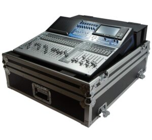 harmony audio hcpre2442dhw flight dog house road case compatible with presonus studiolive 24 mixer