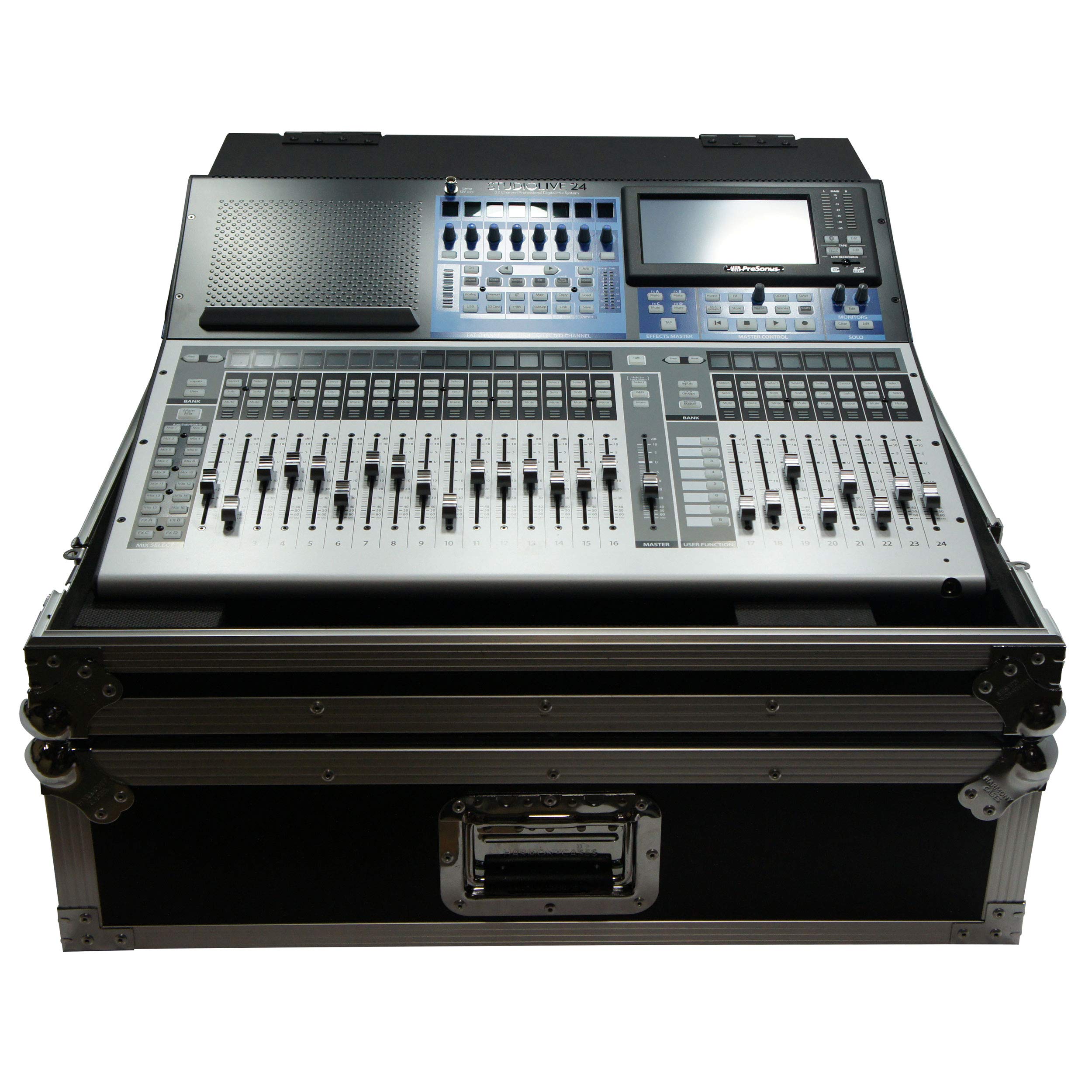 Harmony Audio HCPRE2442DHW Flight Dog House Road Case Compatible with Presonus StudioLive 24 Mixer