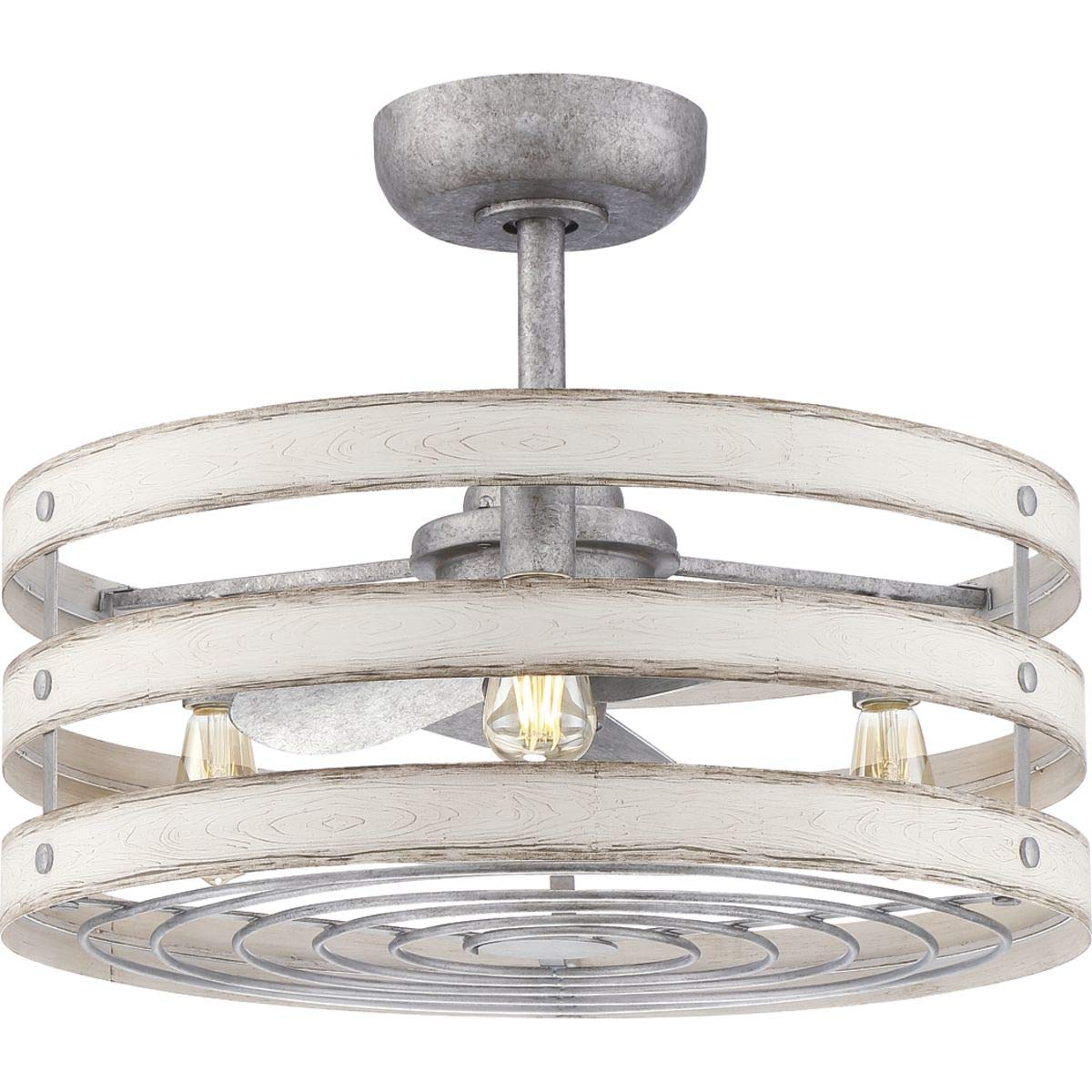 Progress Lighting P250012-141-22 Gulliver Ceiling Fans, 18-1/8" x 23-1/2", Gray