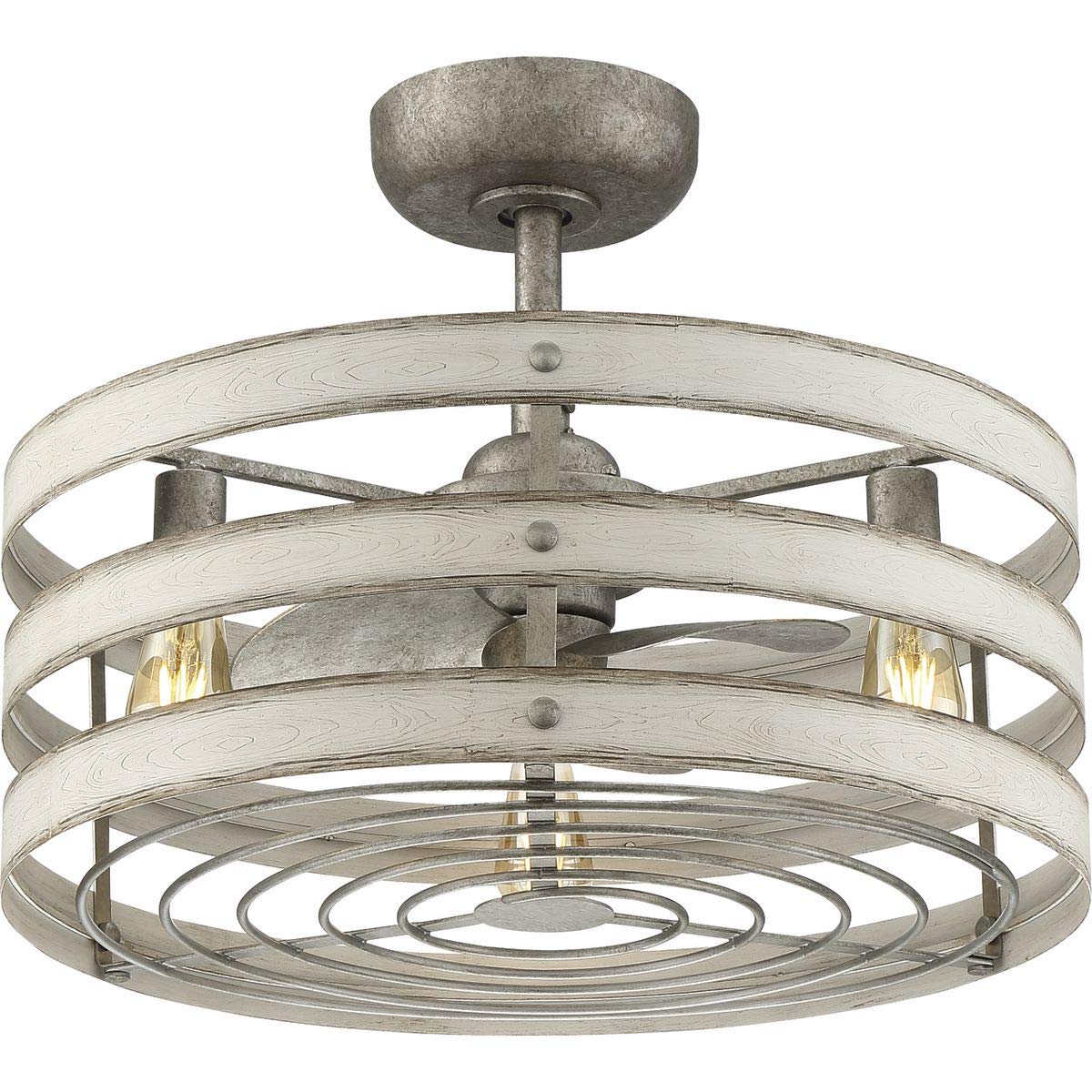 Progress Lighting P250012-141-22 Gulliver Ceiling Fans, 18-1/8" x 23-1/2", Gray