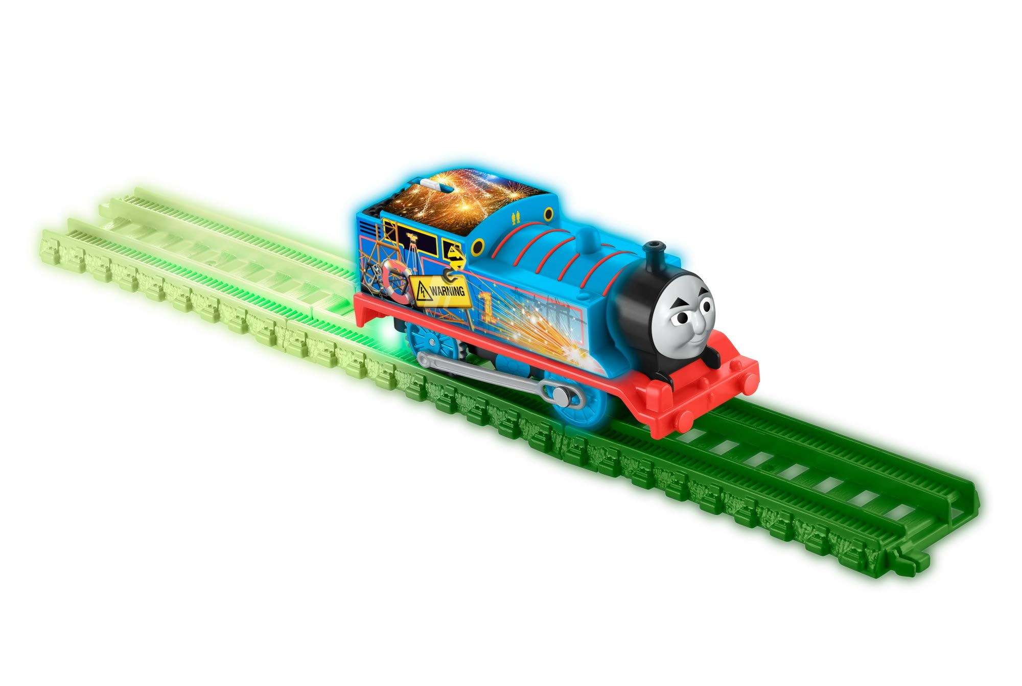 Thomas & Friends Trackmaster Hyper Glow Night Delivery Track Set with Hyper Glow Thomas Motorized Train Engine