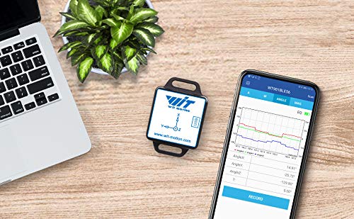 [Bluetooth 5.0 Accelerometer+Inclinometer] WT901BLECL MPU9250 High-Precision 9-axis Gyroscope+Angle(XY 0.2° Accuracy)+Magnetometer Compass with Kalman Filter, Low-Power 3-axis AHRS IMU Tilt Sensor