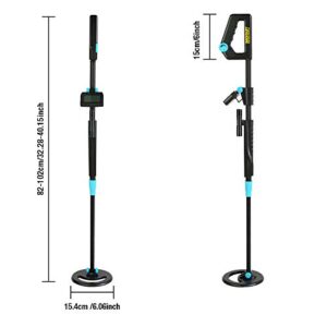 ALLOSUN TS20B Junior Metal Detector with Waterproof, Black